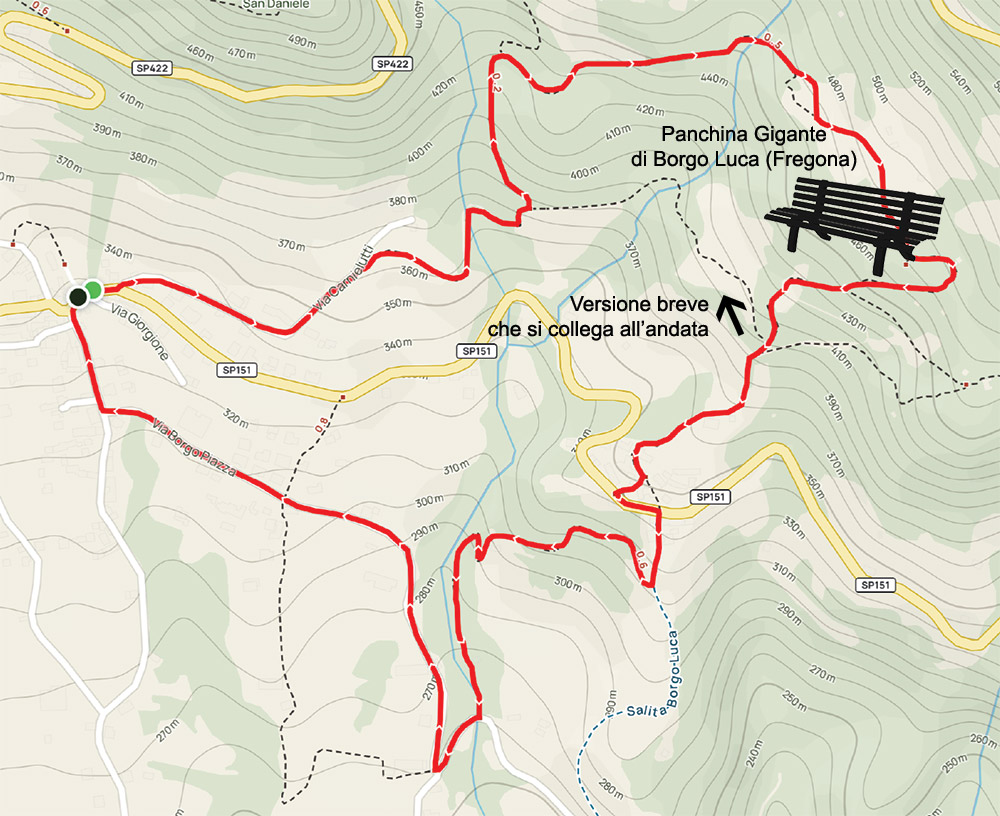 Alla Panchina Gigante di Fregona Borgo Luca